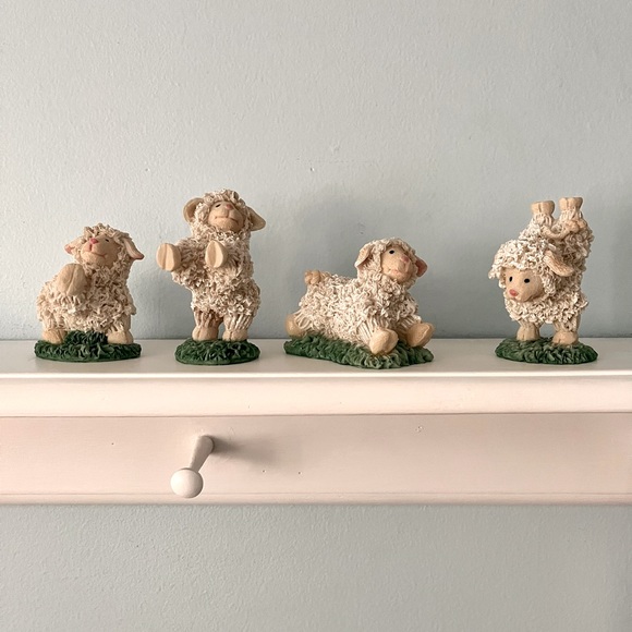 Accents | Resin Sheep Set Of 4 For Nursery Or Sheep Lamb Lover | Poshmark